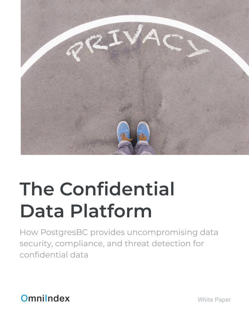 The Confidential Data Platform